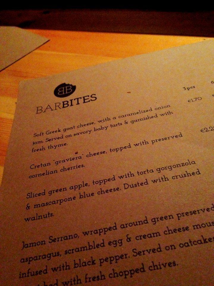 Speisekarte von BAR BITES, Nikosia