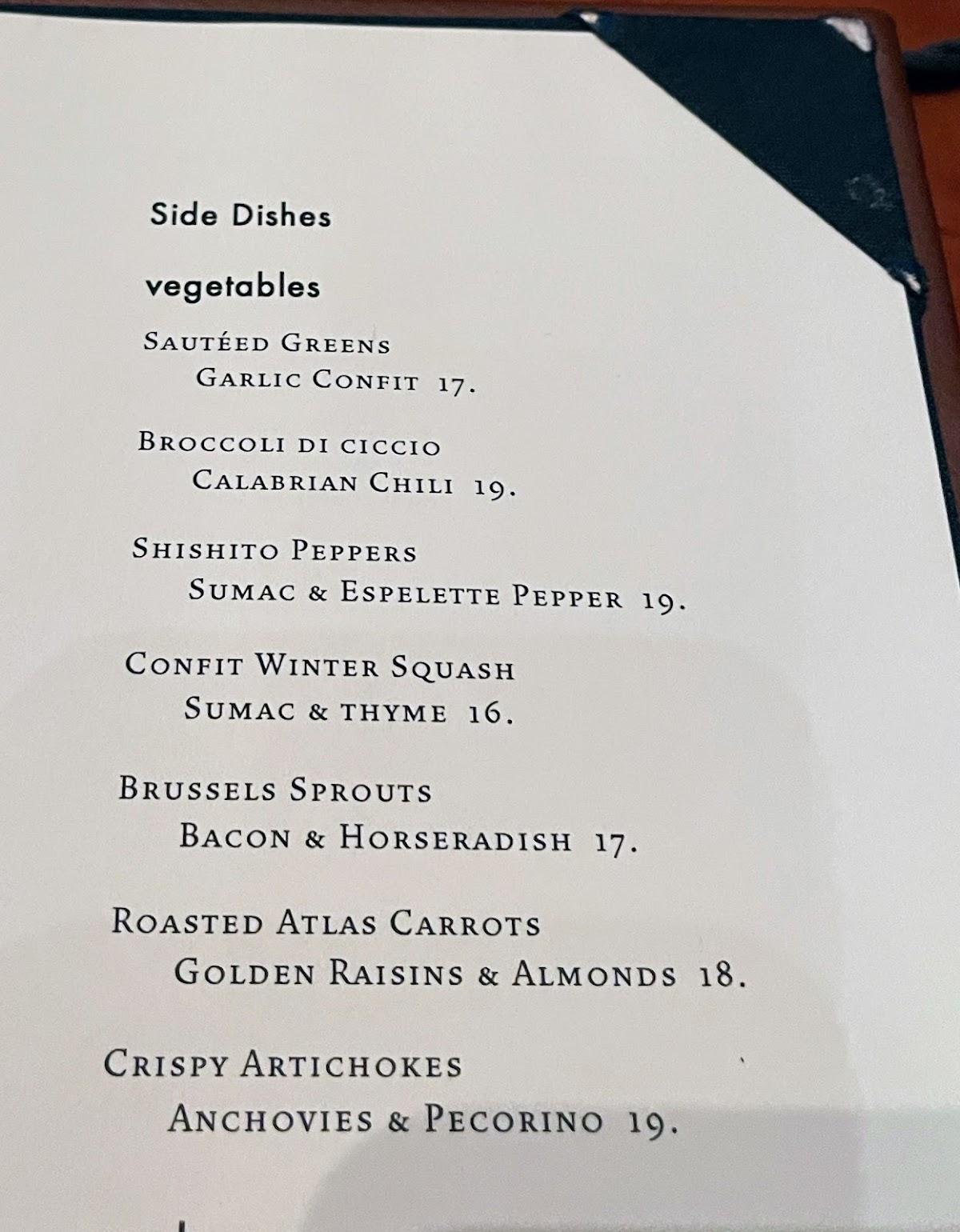 Menu at Craft pub & bar, New York City