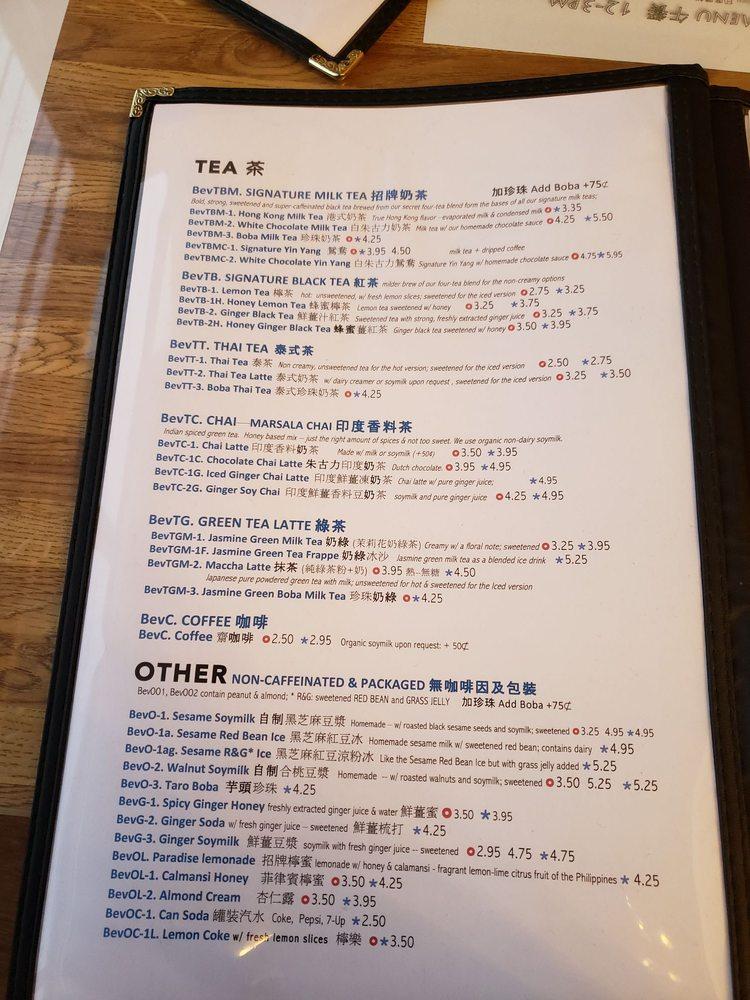 Menu at Backroom Dining cafe, San Francisco