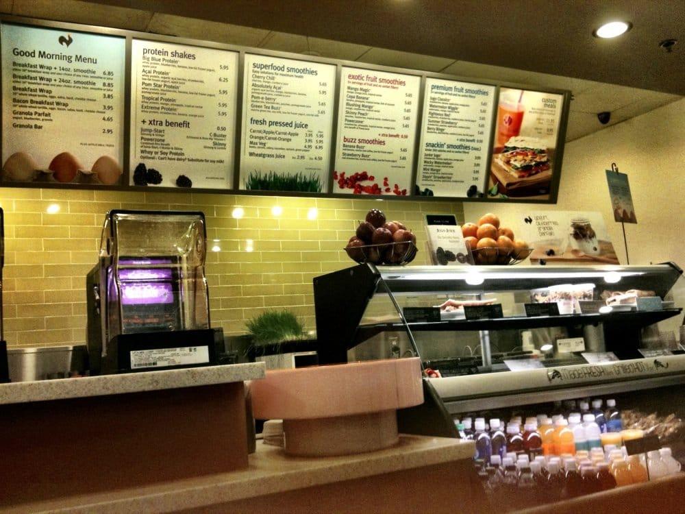 Menu at Jugo Juice pub & bar, Vancouver, 200 Burrard Street Unit FC28