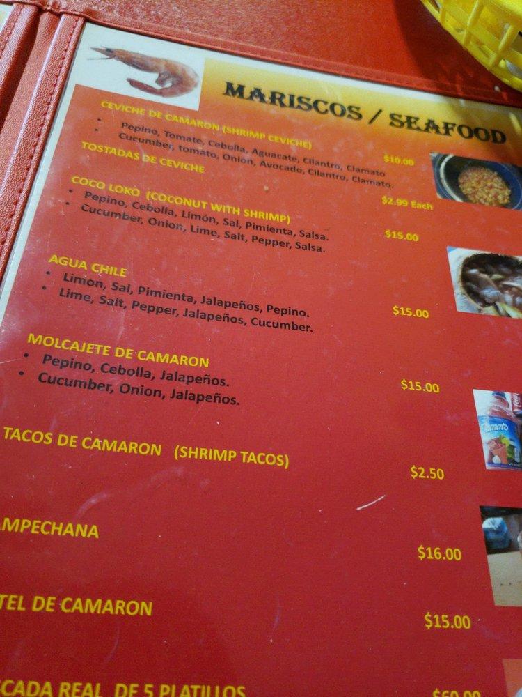 Menu at El Pollo Real restaurant, Tukwila, E Marginal Way S