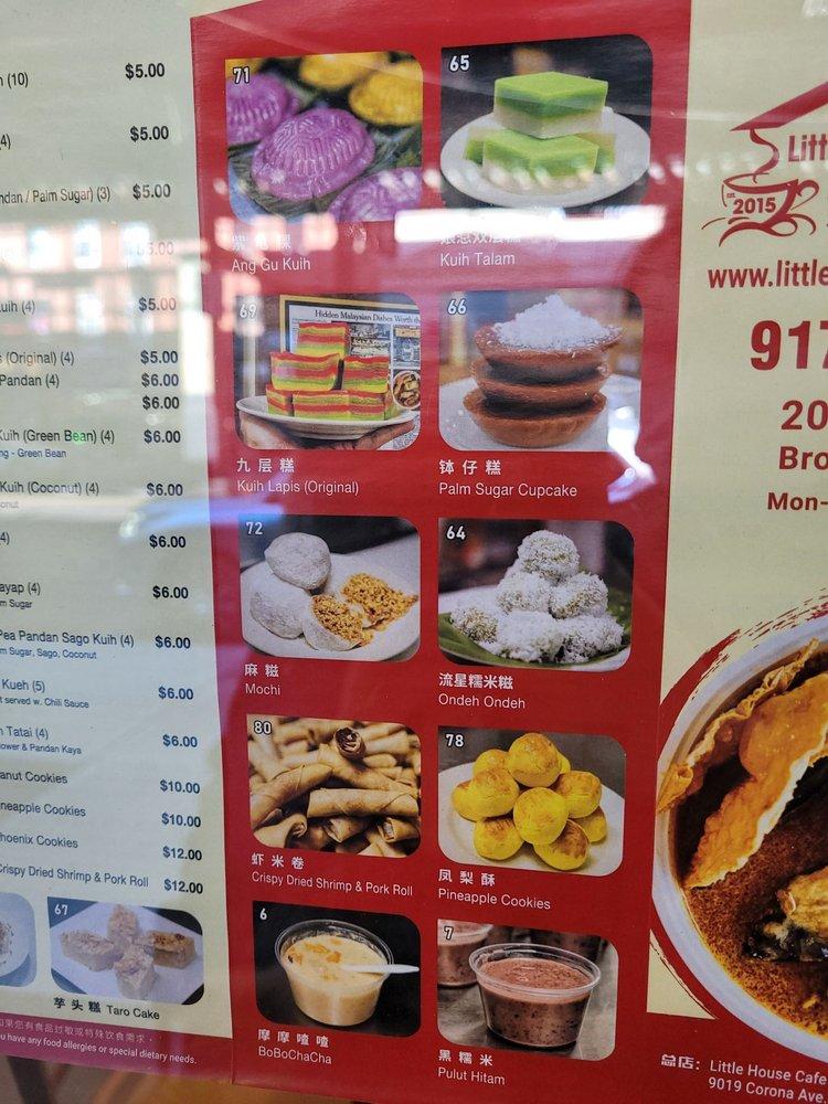 Menu at Little House Malaysian Kitchen restaurant, New York City
