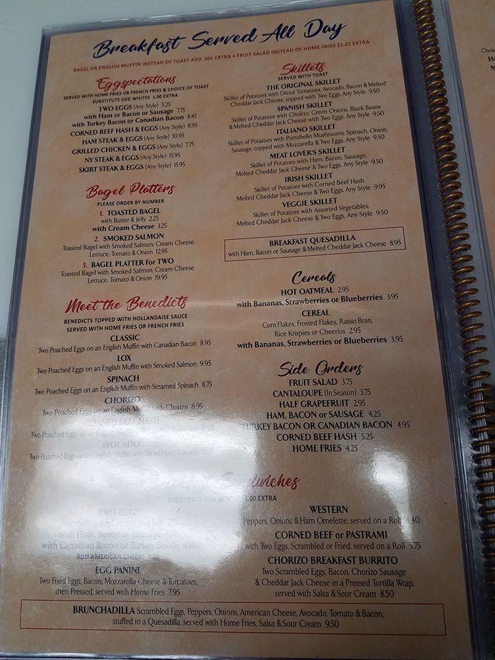 Menu at D lux Diner pub & bar, Middletown