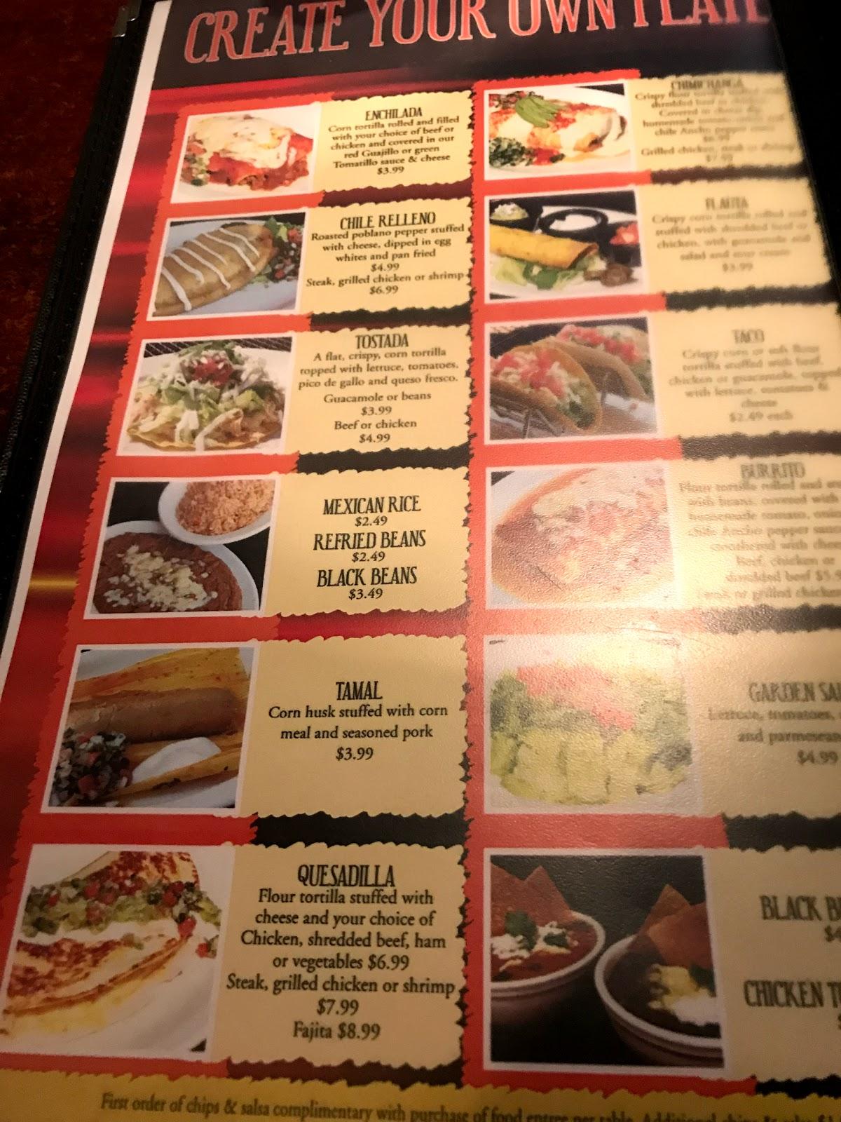 Menu at Pepitos Mexican Restaurant, Niceville