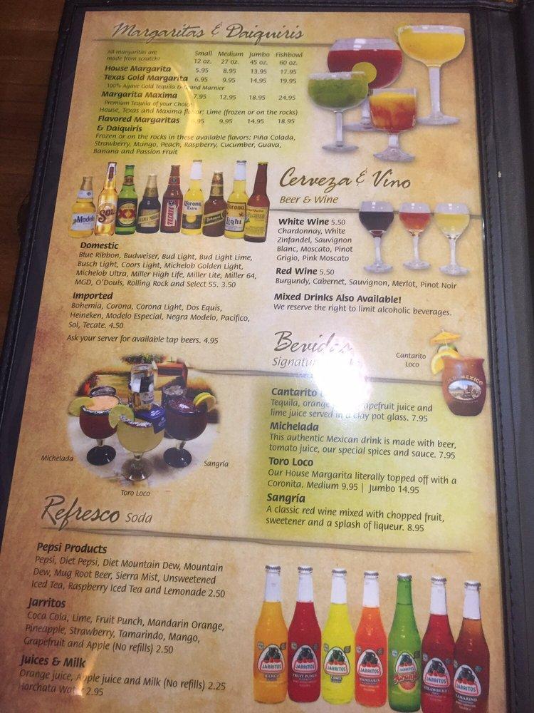 Menu at Old Mexico Cantina & Grille restaurant, Suamico