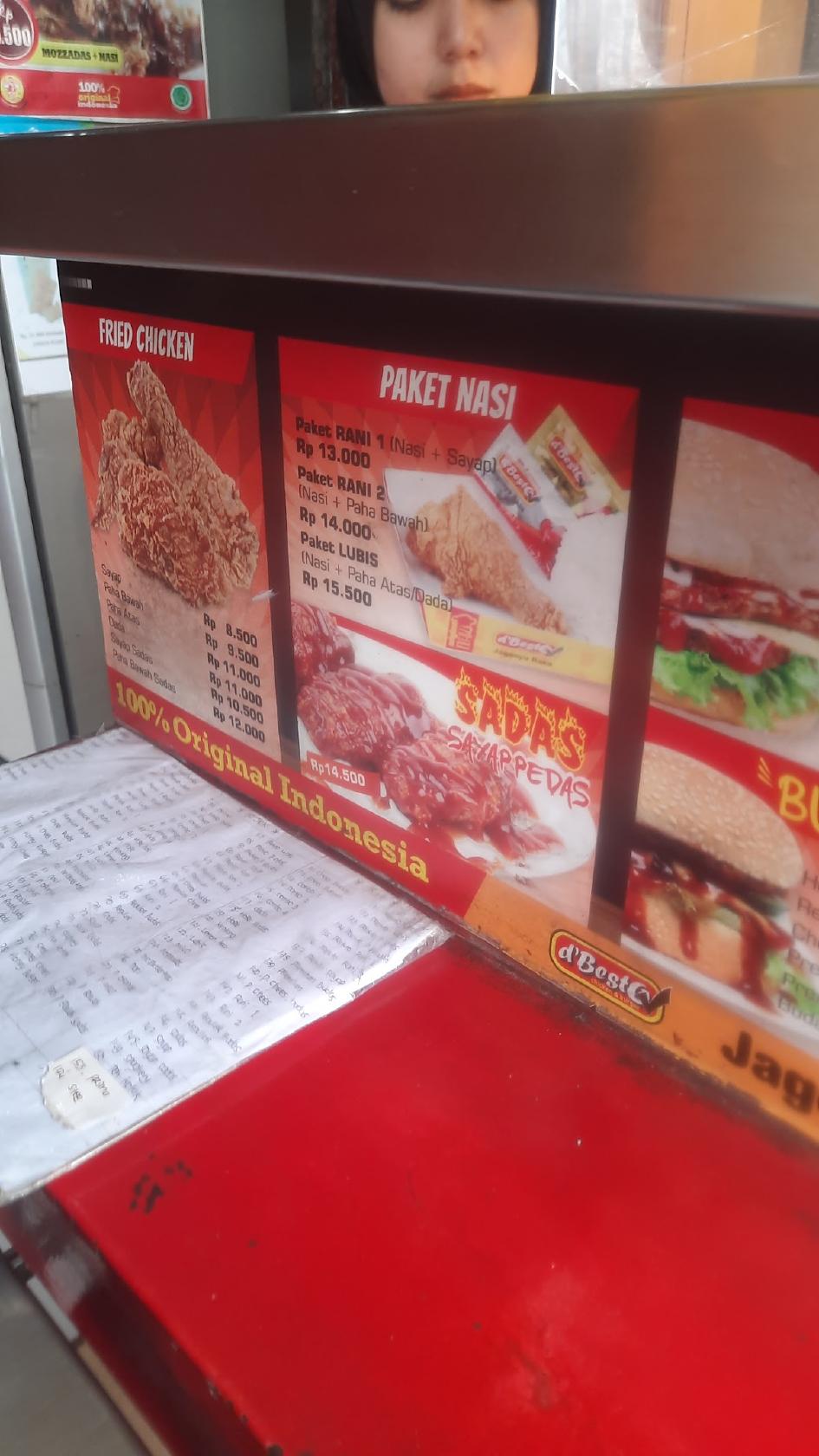 Menu at D'Besto Contong restaurant, Cimahi, Jl. Warung Contong No.68