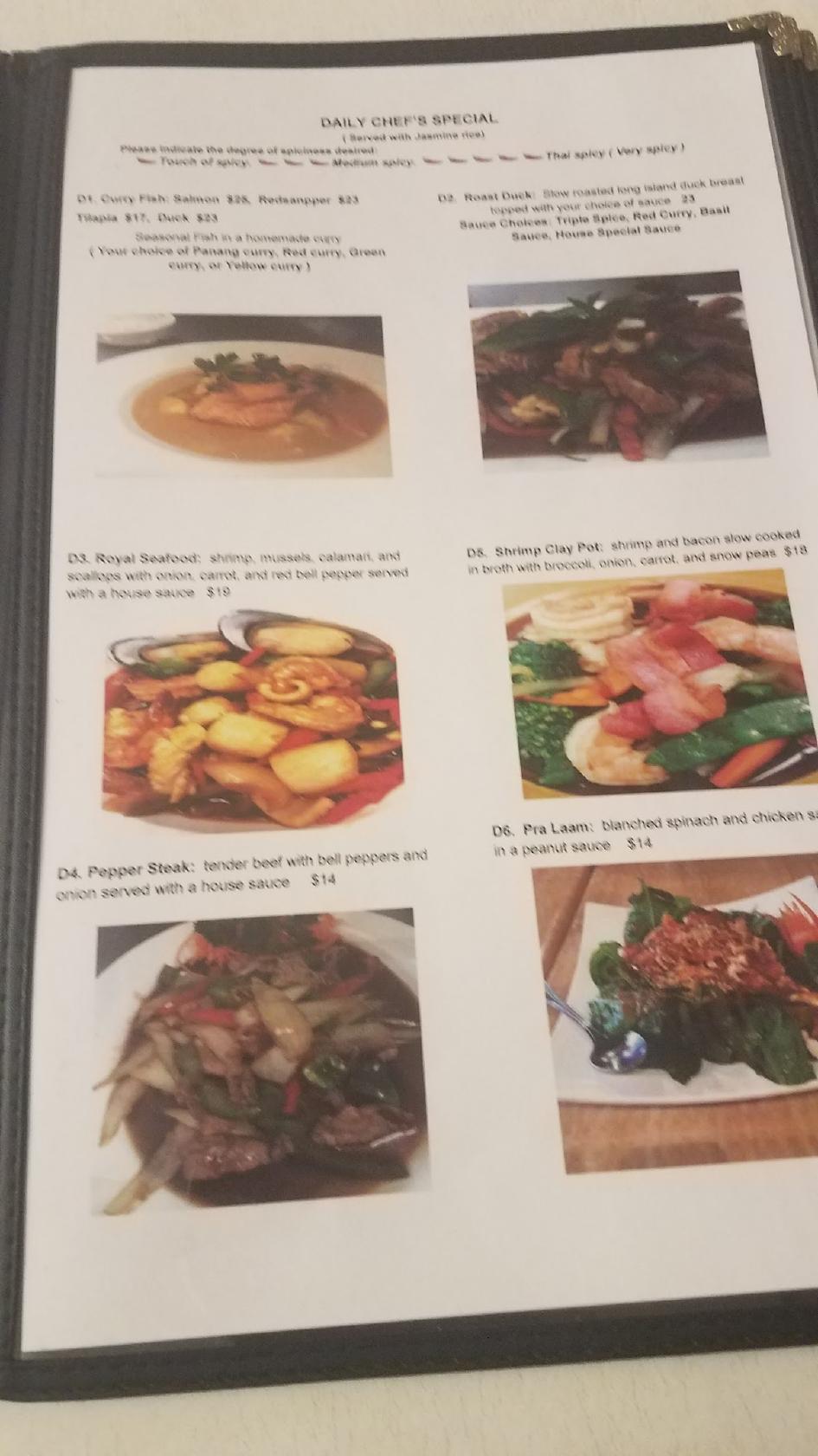 Menu at Jk Thai & Sushi restaurant, Mount Dora