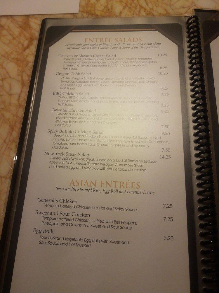Menu at Café Bellini cafe, Sparks