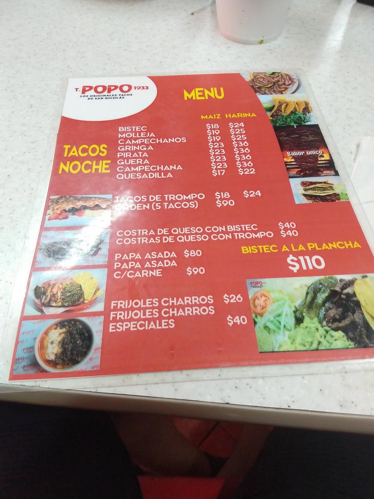 Menu at RAFA's Restaurant, San Nicolás de los Garza