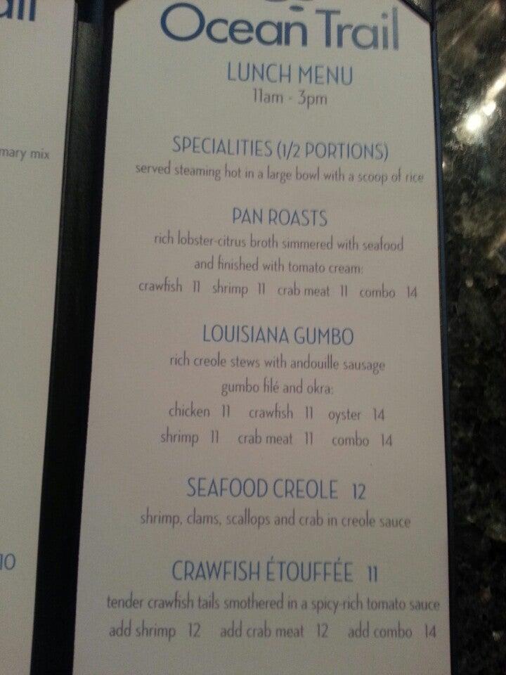 Menu at Talking Stick Resort restaurant, Scottsdale, Talking Stick Way