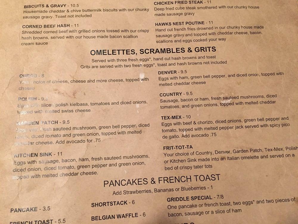 Menu at Strawberry Patch Cafe, Everett
