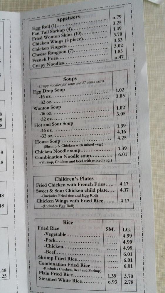 Menu at China Star Chinese Restaurant, San Antonio, Babcock Rd