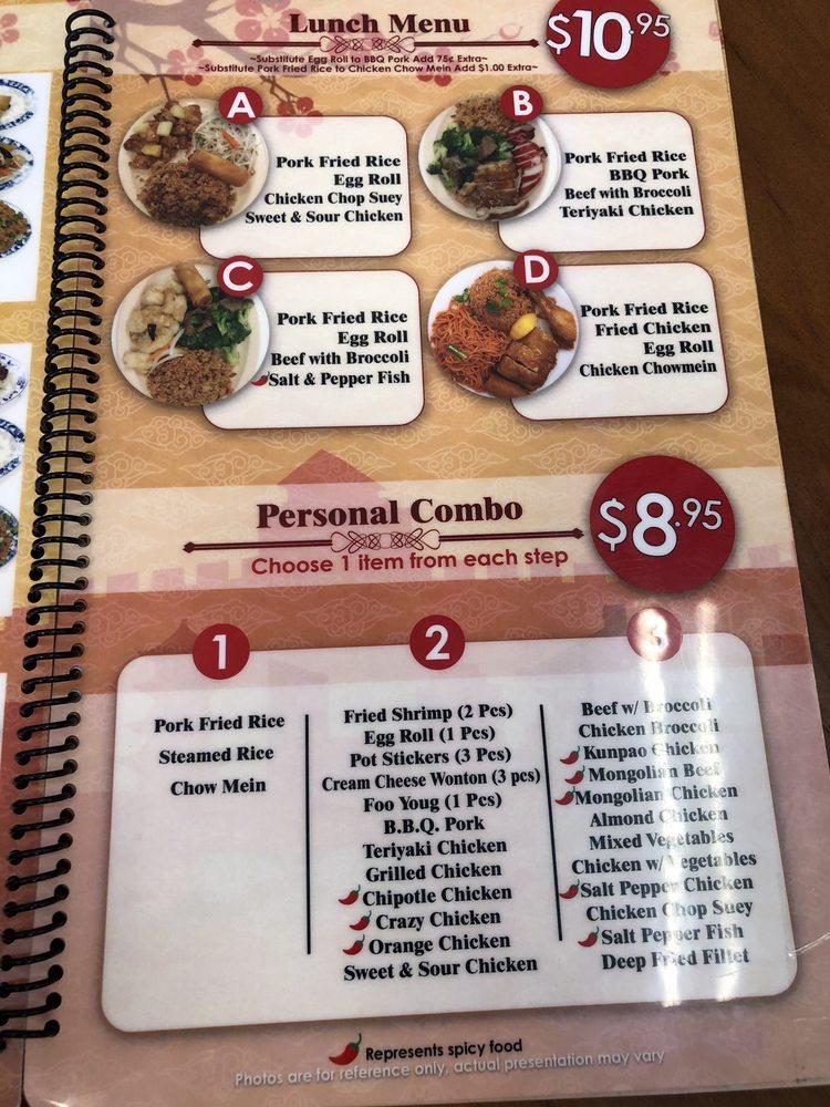 Menu at Chef Lee's Food Express fast food, El Centro