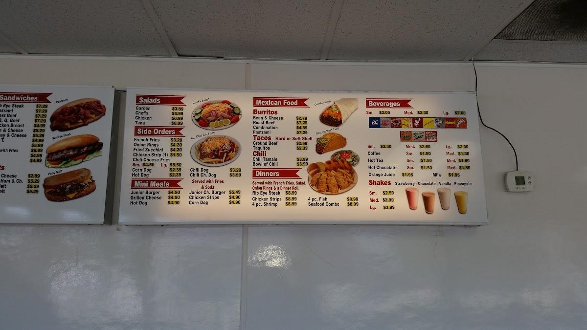 Menu at Imperial Burgers restaurant, La Habra