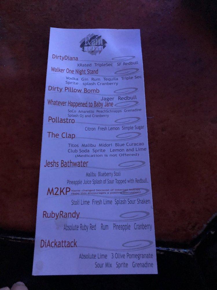 Menu at Rain Lounge pub & bar, Syracuse