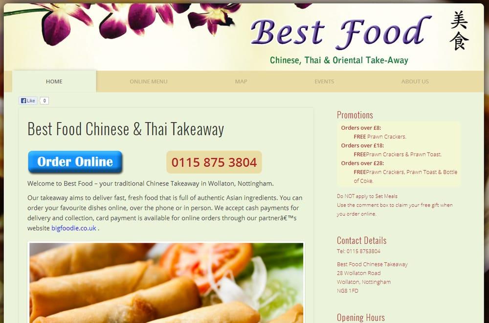 Menu at Best Food fast food, Nottingham