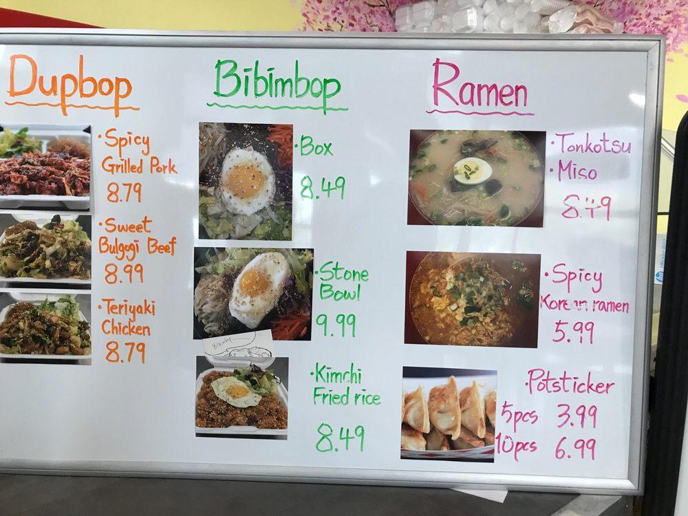 Menu at Koko Lunchbox restaurant, Provo