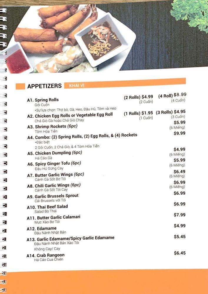 Menu at Pho Tastic & Deli restaurant, Corpus Christi