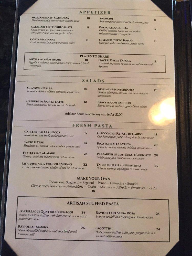 Menu at Casa Mia On The Green pub & bar, Rocky Hill