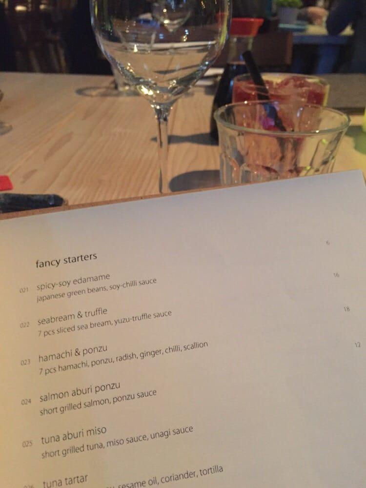 Speisekarte von moriki restaurant, Frankfurt am Main