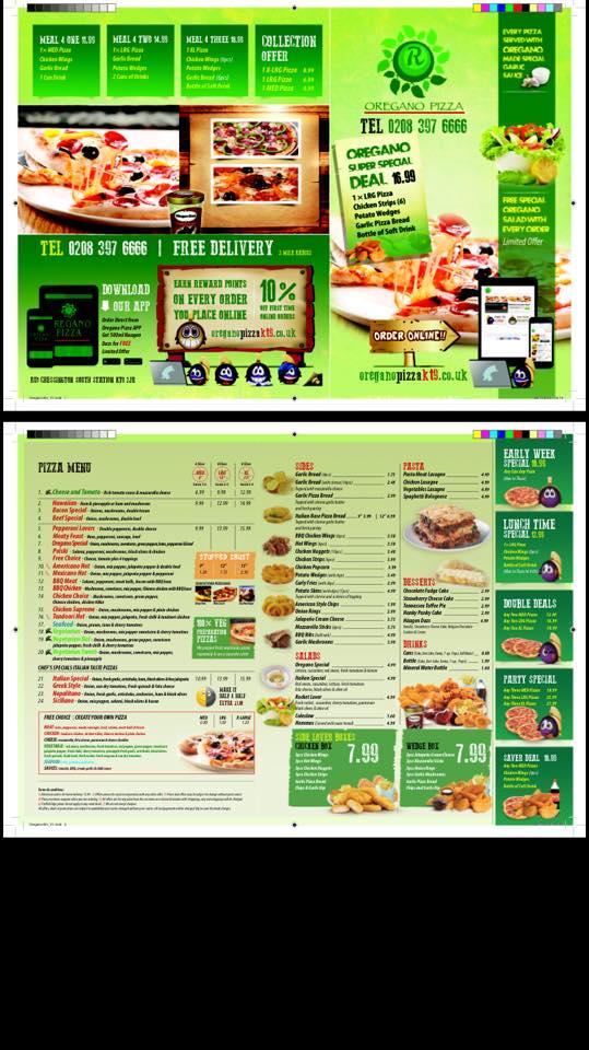 Menu at Oregano Pizza (Chessington) pizzeria, Chessington, Chessington ...