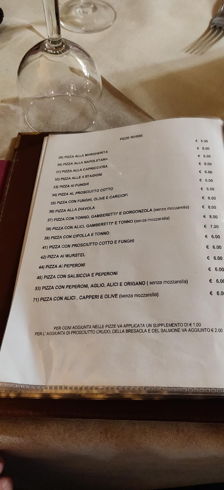 Speisekarte von Ristorante Da Marino, Vasto