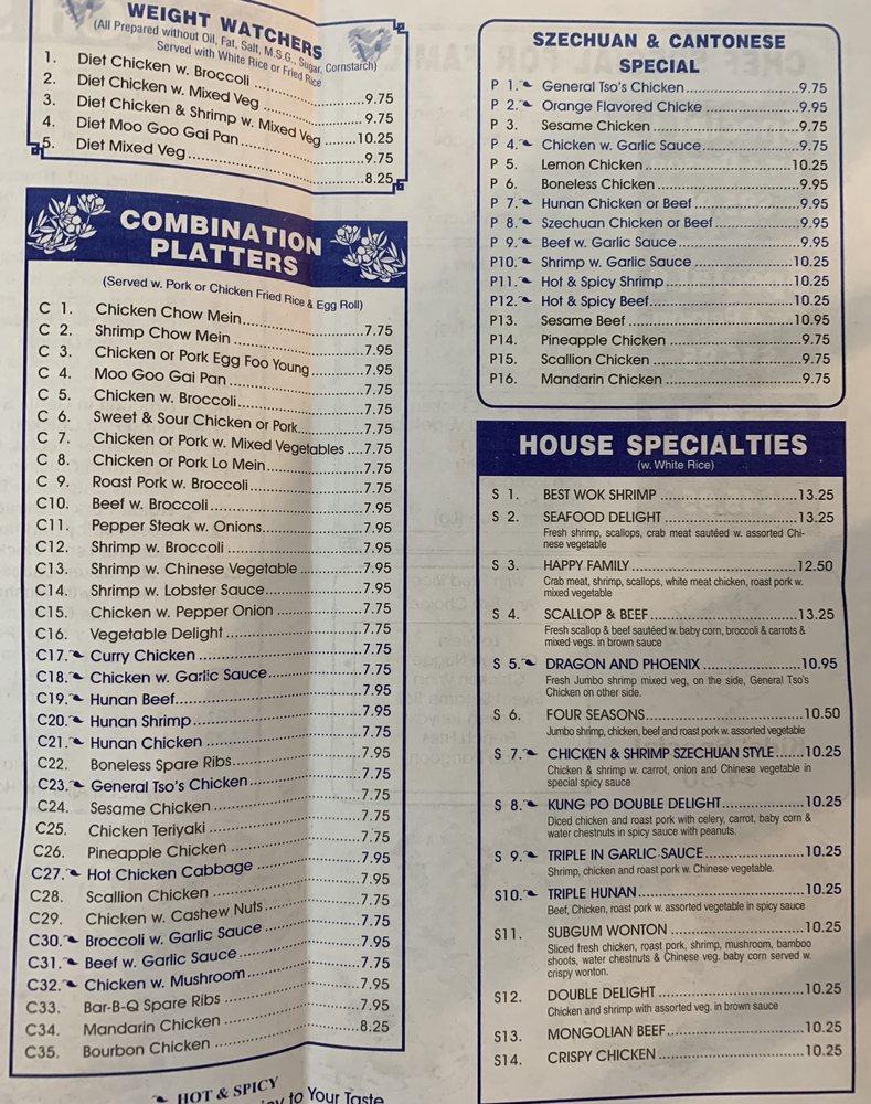 Menu at Best Wok restaurant, LaPlace