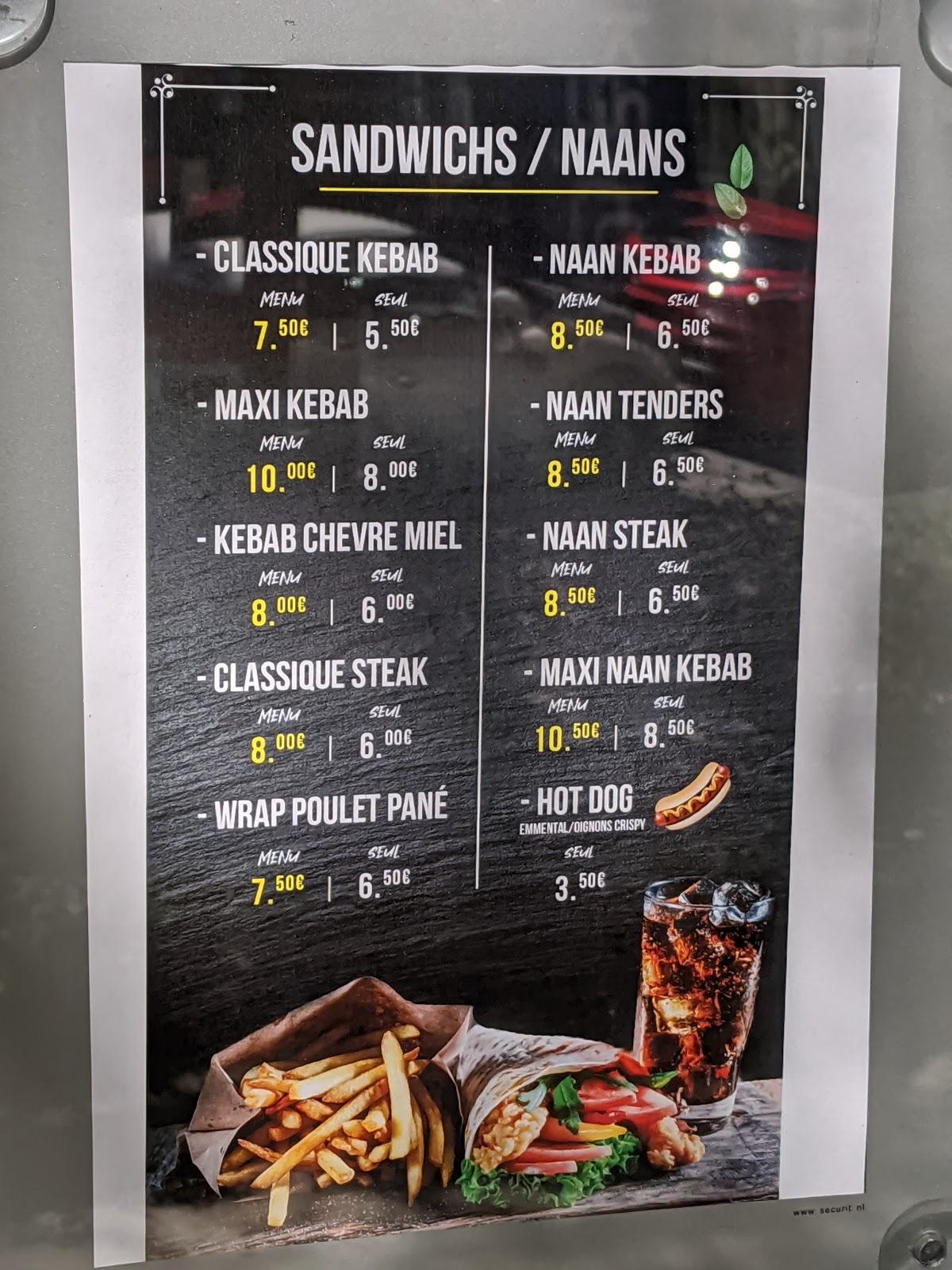 Menu au Street Food restaurant, Suresnes