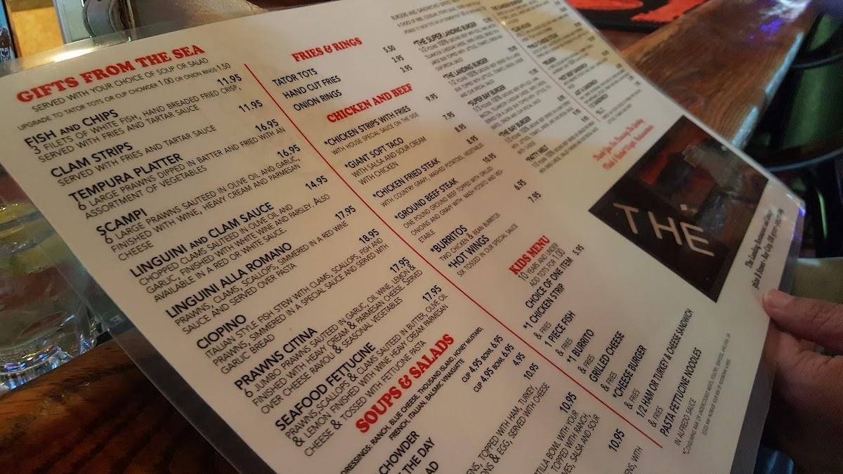 Menu at The Landing Restaurant & Lounge, Bay City