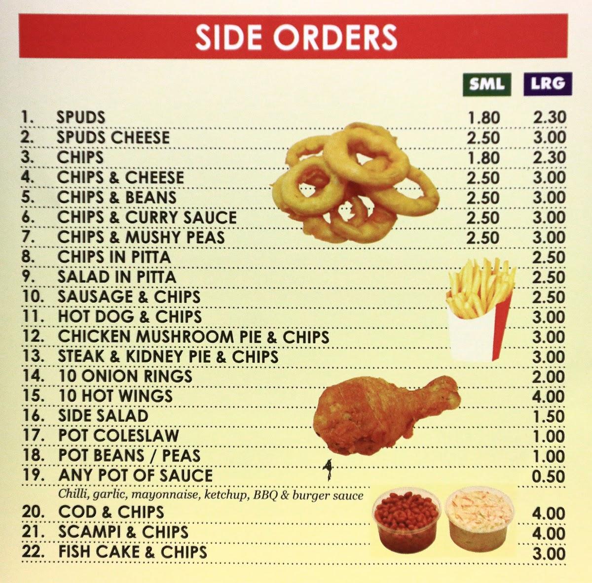 Menu at Best Kebab fast food, Plymouth
