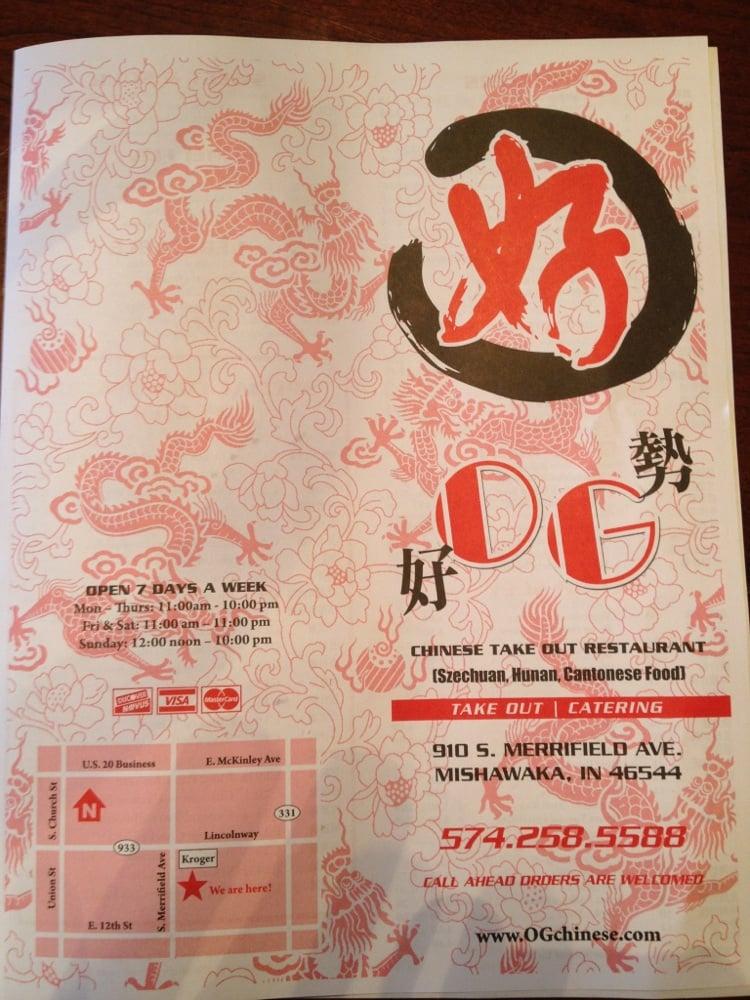 O G in Mishawaka - Restaurant menu and reviews