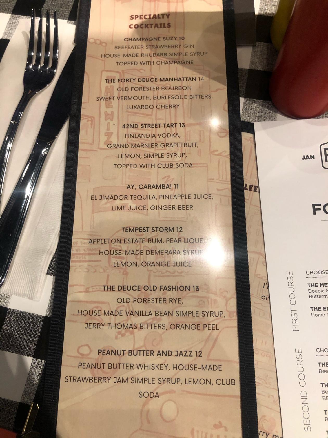 Menu at Strongwater Food and Spirits pub & bar, Columbus