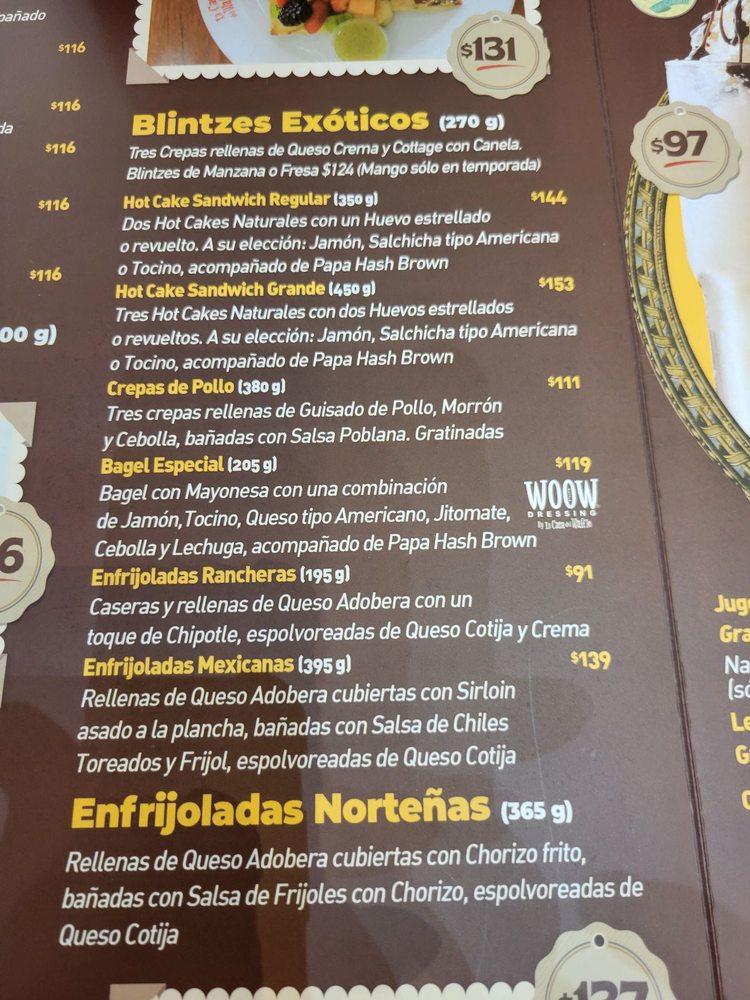 Carta del restaurante La Casa Del Waffle - Chapalita, Guadalajara, Av ...