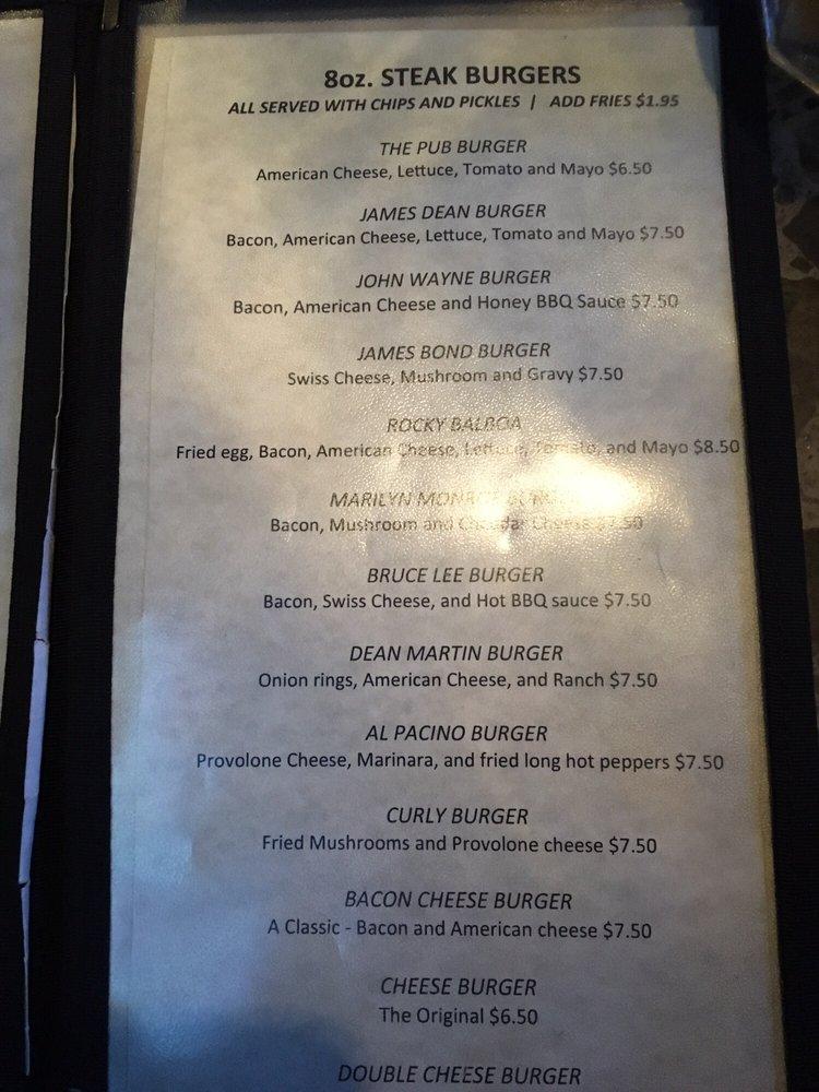 Menu at 4th Street Pub, West Hazleton