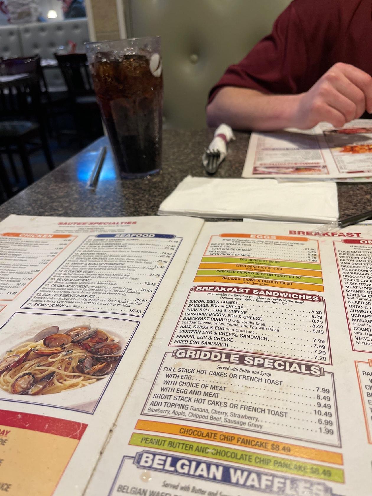 Menu at Long Neck Diner restaurant, Long Neck, Plaza Drive #6