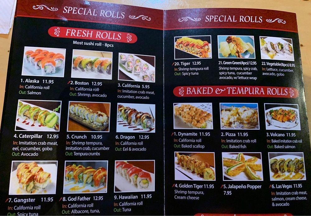 Carta del restaurante Sushi-Ray, Hemet