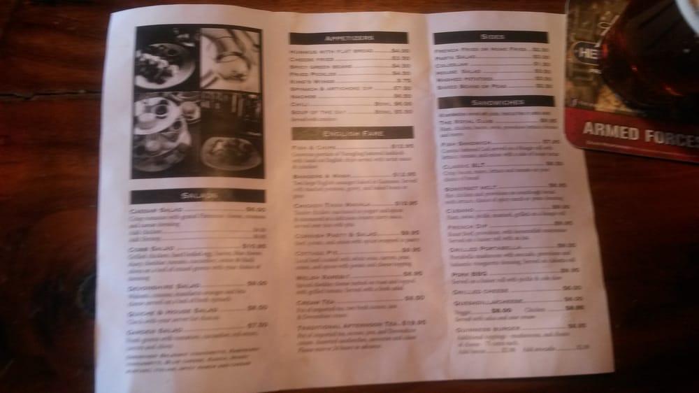 Menu at The Devonshire Arms Cafe & Pub, Shepherdstown