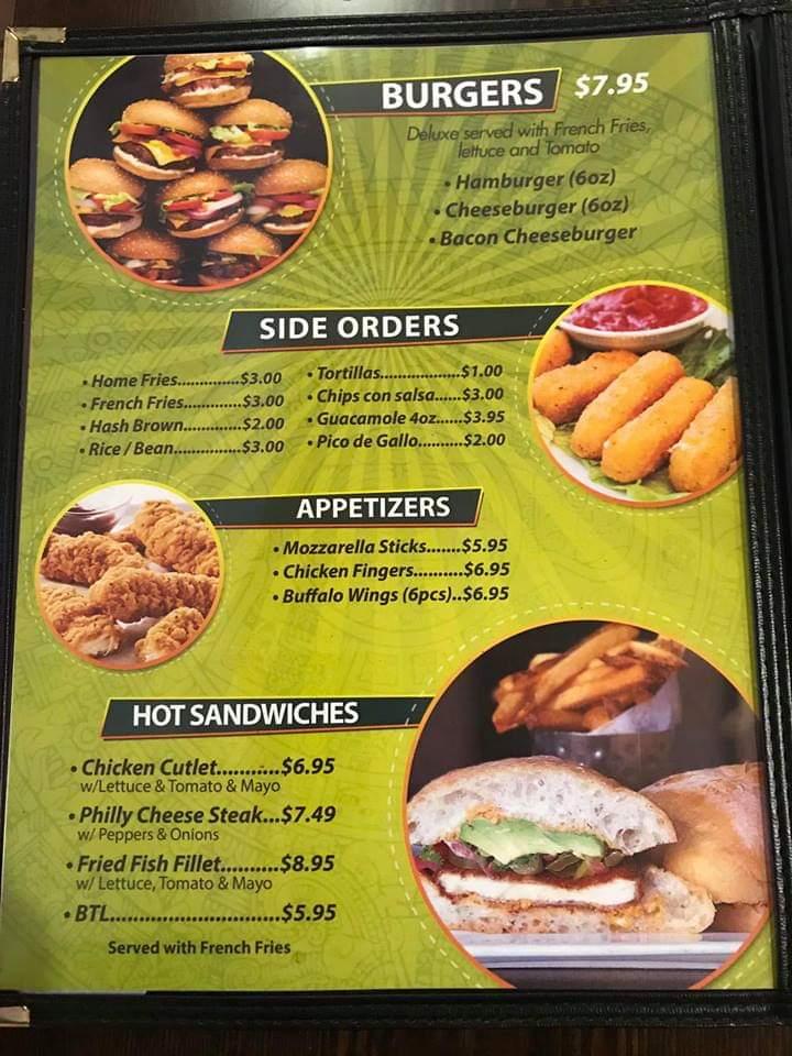 Menu at Agave restaurant, Union City