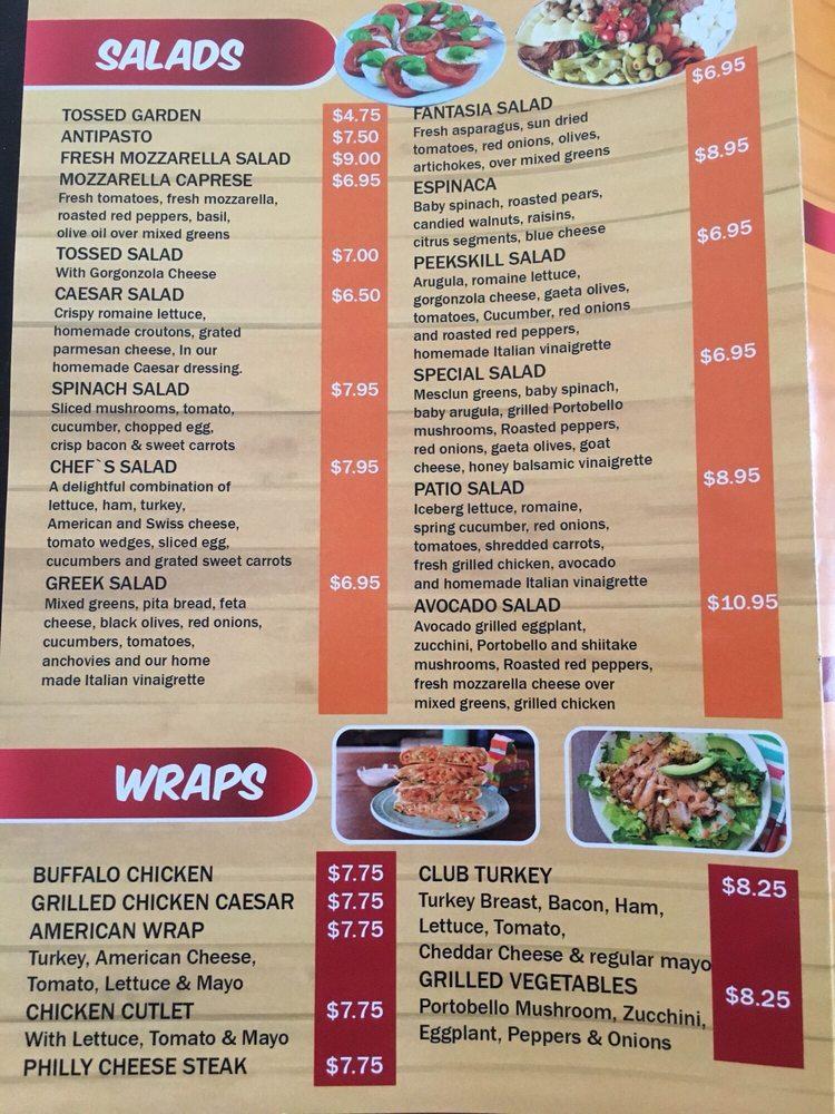 Menu at Lake Dinner pizzeria, Putnam Valley