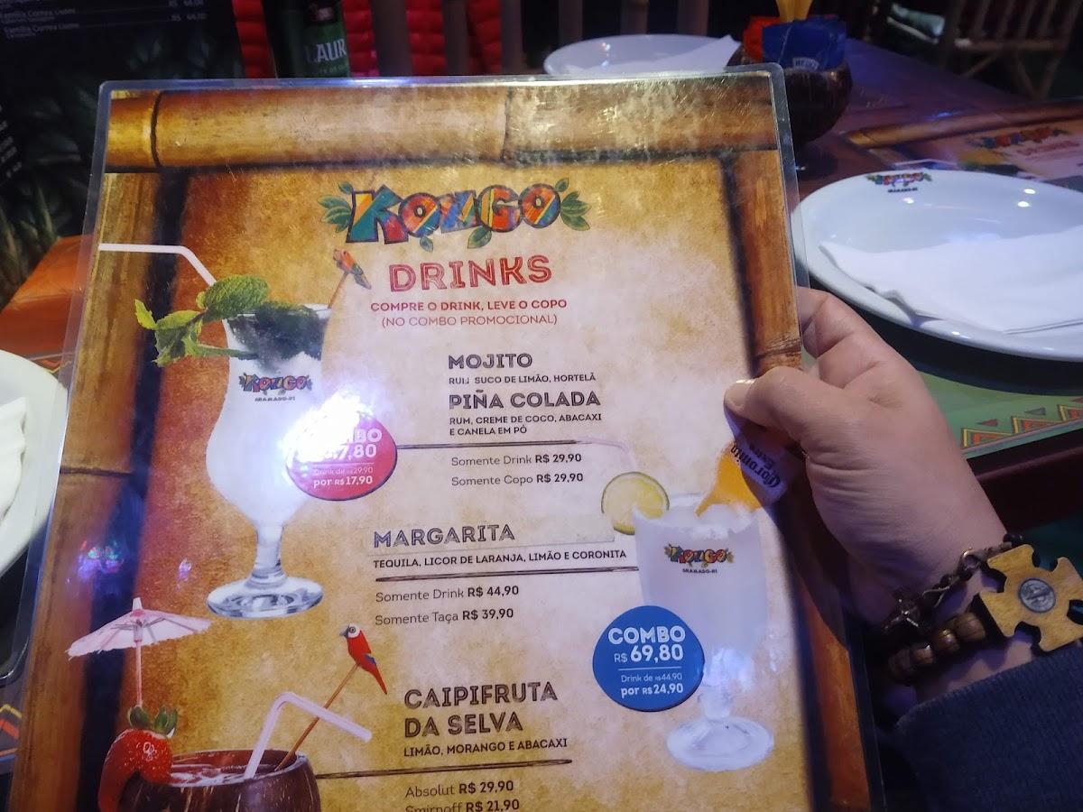 Menu em Kongo Pizzaria Temática, Gramado