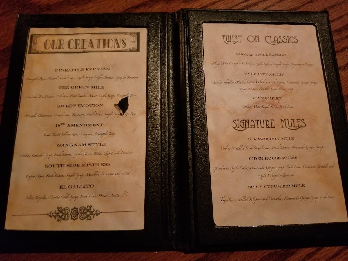 Menu at The Laundromat pub & bar, Morristown