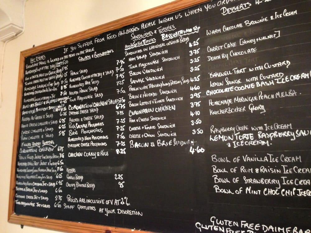 Menu at Crispins Café Chichester restaurant, Chichester