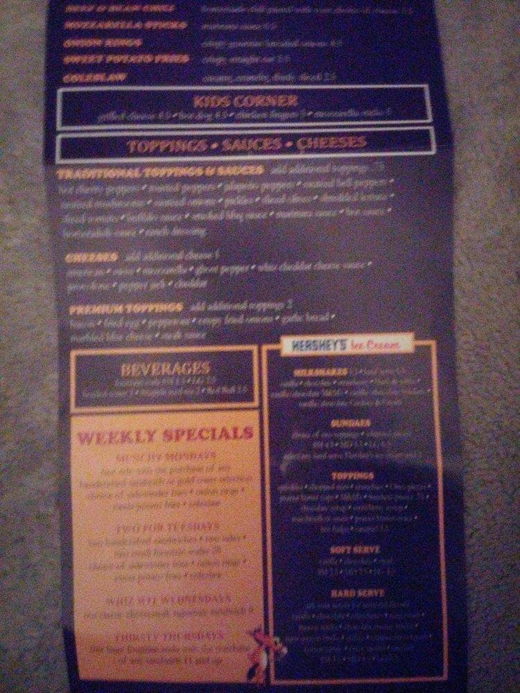 Menu at Fat Ernie's Cheesesteaks & Hershey's Ice Cream Parlor ...