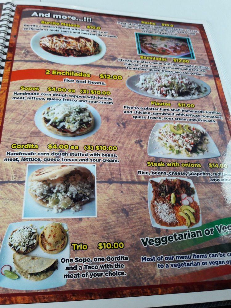 Menu at La Cabaña de Raya restaurant, Astoria