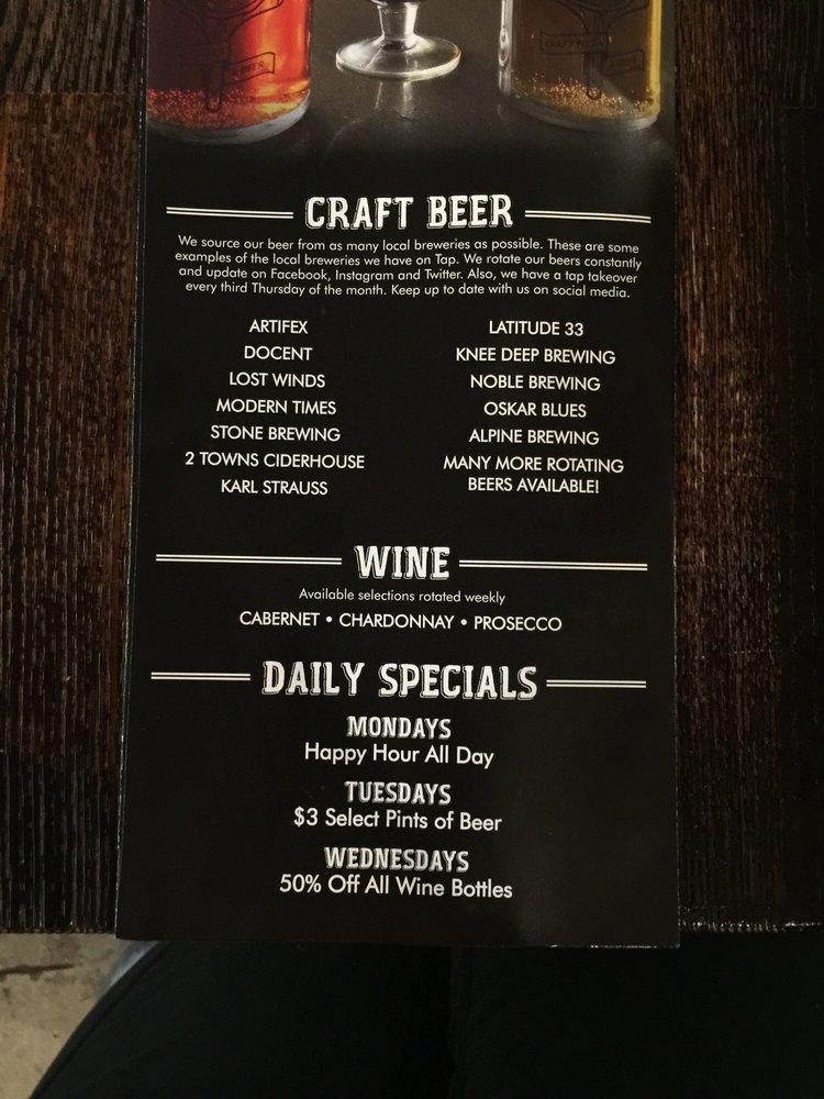 Menu at TJ's Woodfire Pizza pizzeria, San Clemente