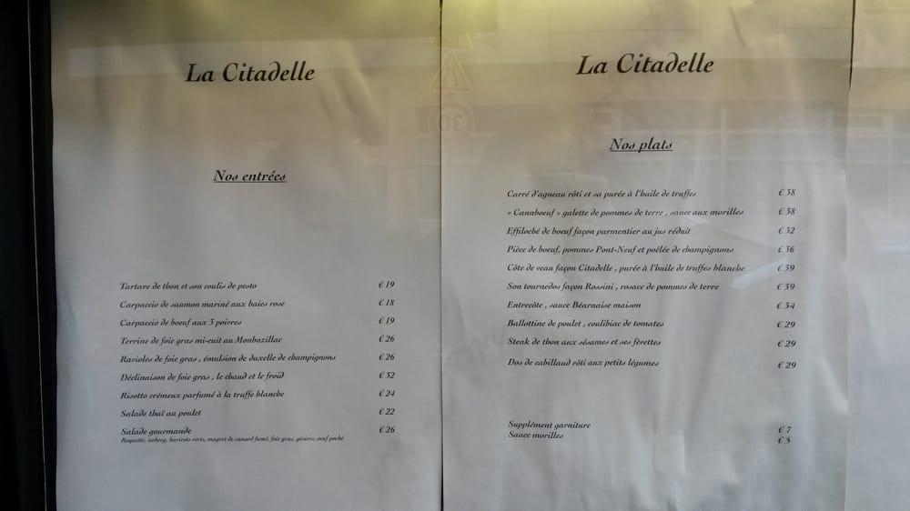 Menu at Chez Michel restaurant, Paris, 21 Rue Médéric