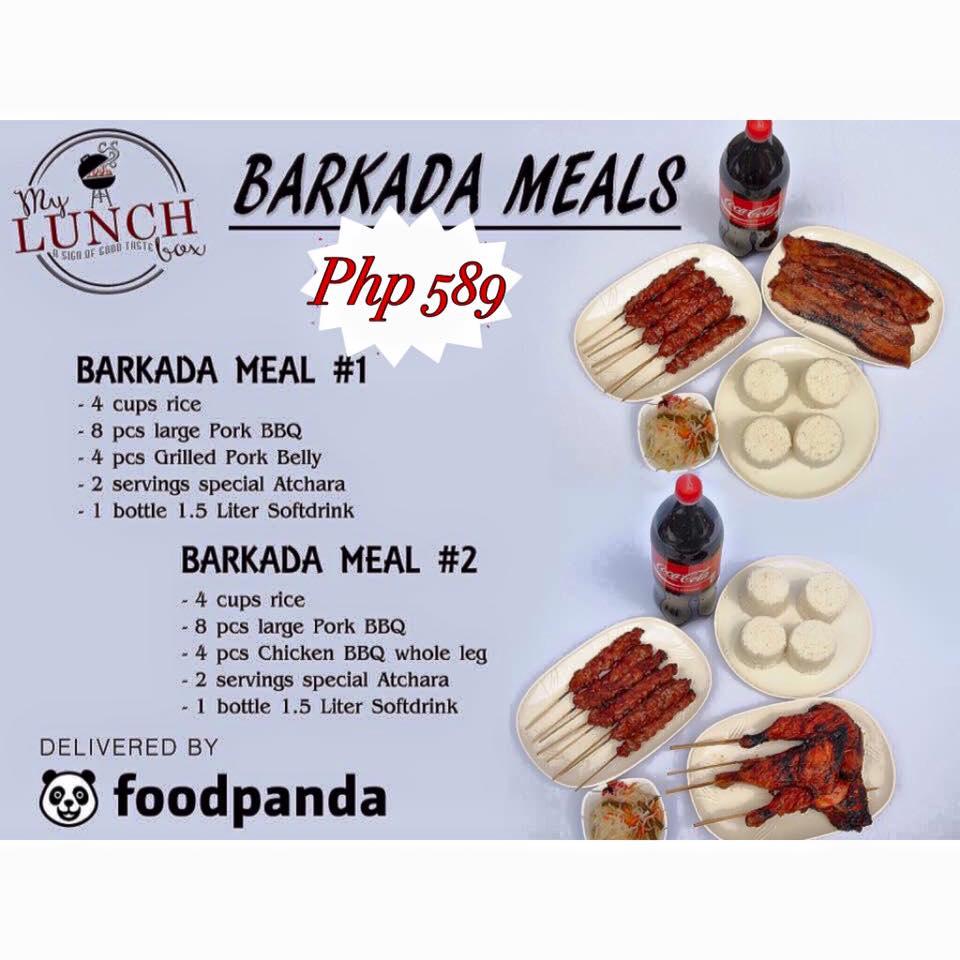 Menu at My Lunch Box restaurant, Cebu City, J. Llorente St