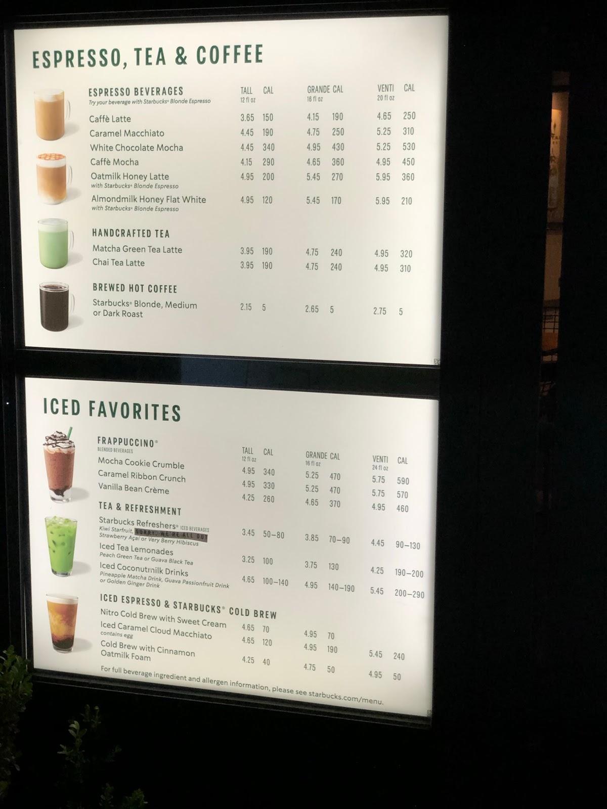 Carta de Starbucks, Irwindale, 15700 Arrow Hwy