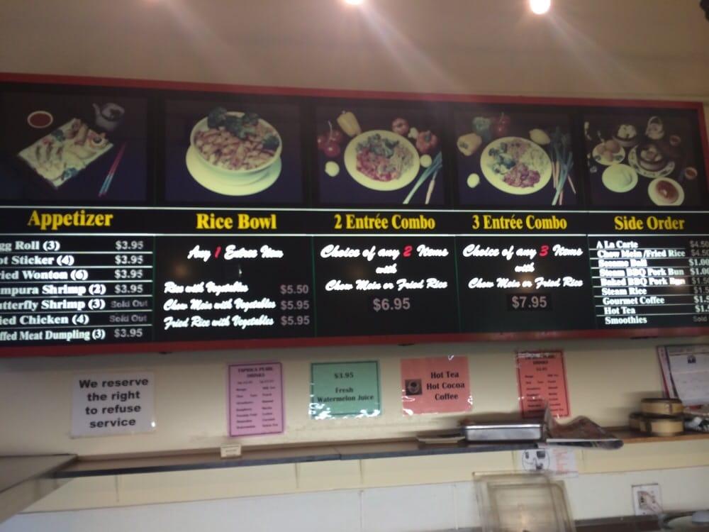 Menu at Food Express restaurant, San Francisco