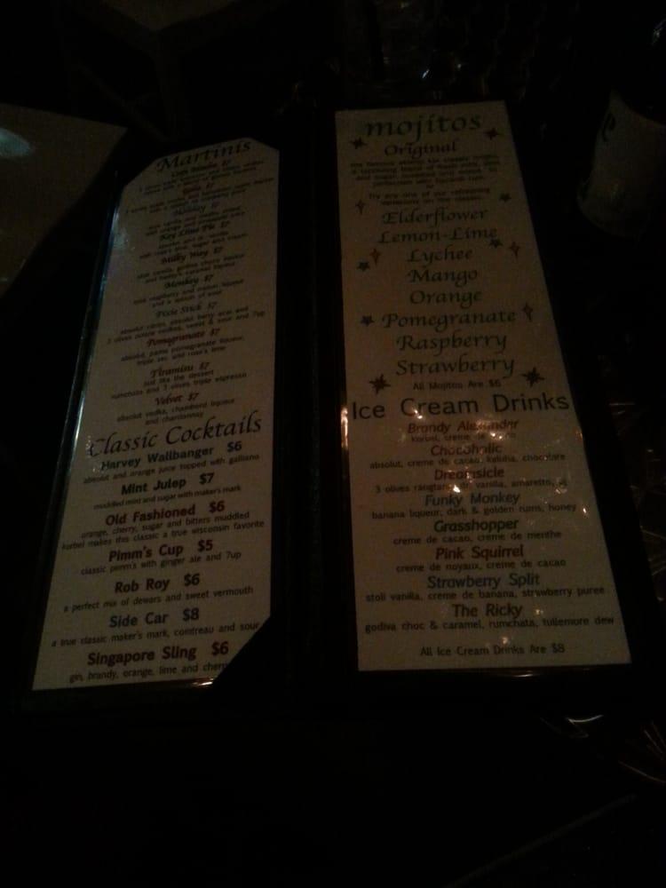 Menu at Atomic Koi Cocktail Lounge pub & bar, Fitchburg